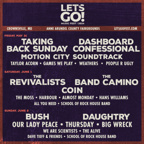 4th Annual Let’s Go Music Festival Lineup Announced • chorus.fm